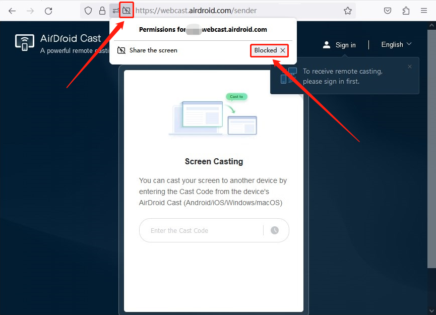 What to do if AirDroid Cast Web Client been blocked? – AirDroid Support ...