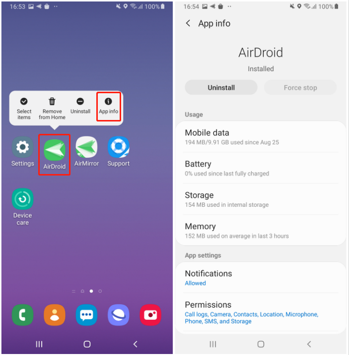 How to keep AirDroid Personal running in the background on Samsung ...