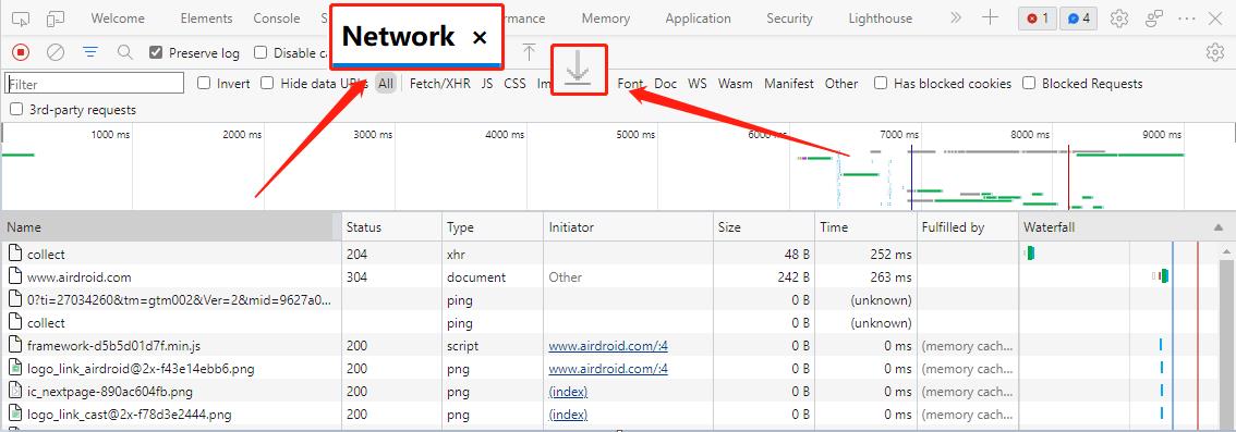 Generating a HAR file for troubleshooting – AirDroid Support Center