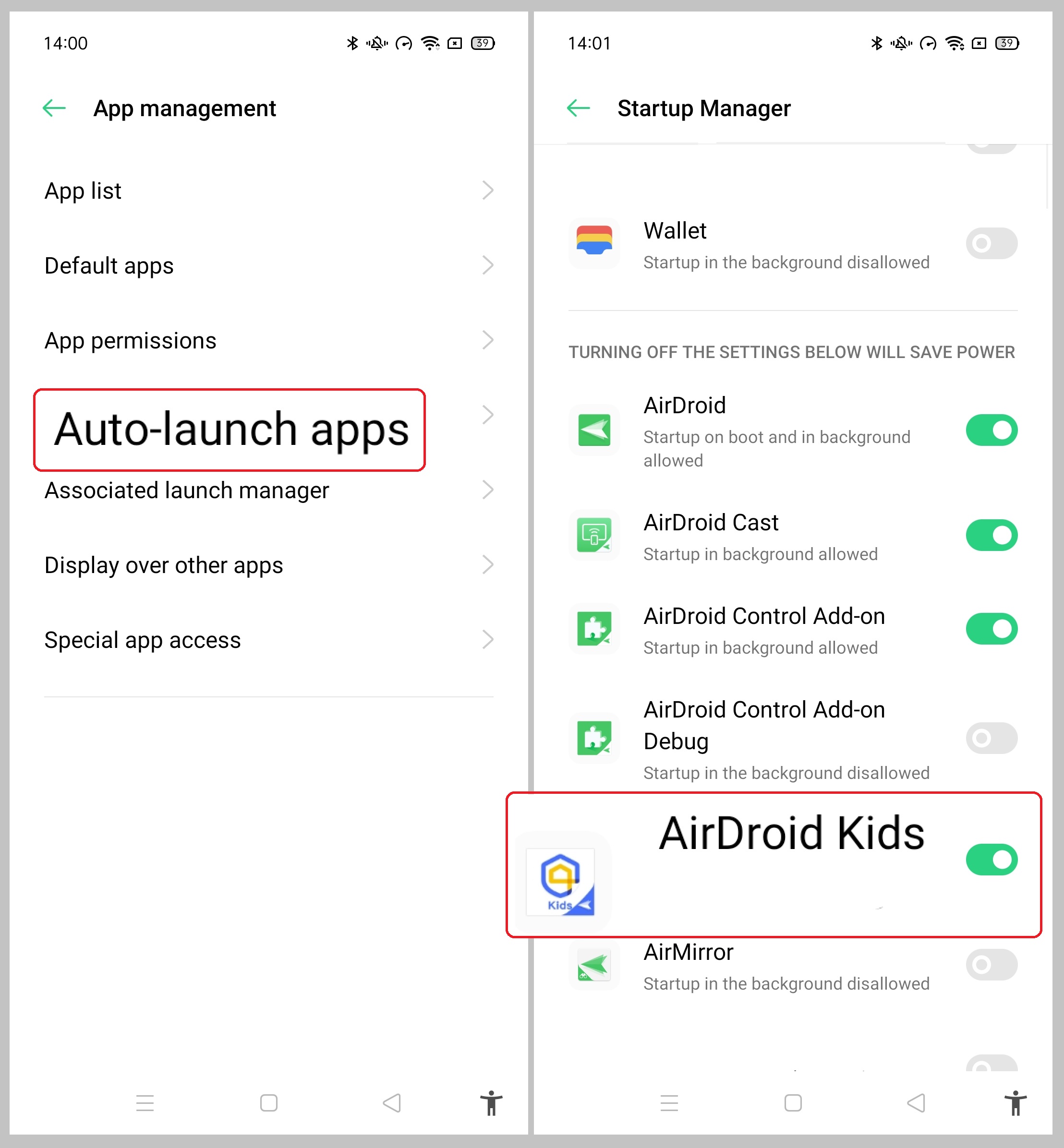 How to keep AirDroid Kids running in the background on OPPO devices? – AirDroid Support Center